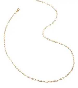 Monica Vinader Mini Paperclip Chain Necklace
