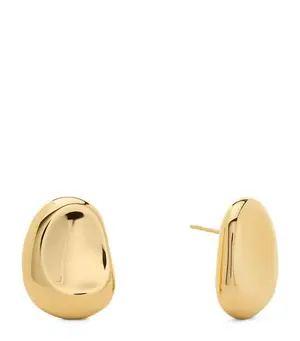 Monica Vinader Vermeil Aria Bold Stud Earrings - Gold