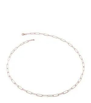Monica Vinader Vermeil Alta Necklace - Rose Gold