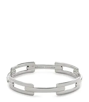 Monica Vinader Sterling Signature Link Bangle - Silver