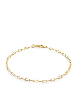 Monica Vinader Vermeil Paperclip Chain Bracelet - Gold