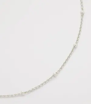 Monica Vinader Sterling Beaded Chain Necklace - Silver