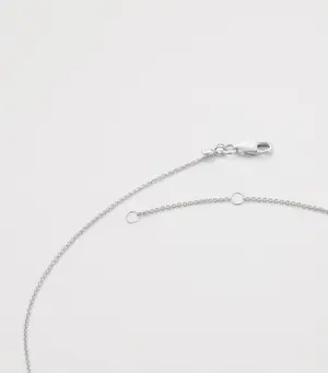 Monica Vinader Sterling And Diamond Heart Pendant Necklace - Silver