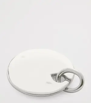 Monica Vinader Sterling Round Ziggy Pendant