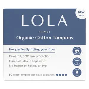 Lola Super Plus Organic Cotton Tampons - One-color