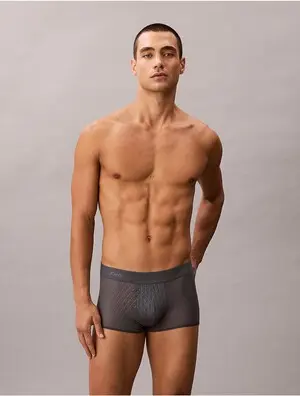 Calvin Klein Microfiber Lace Trunk Turbulence