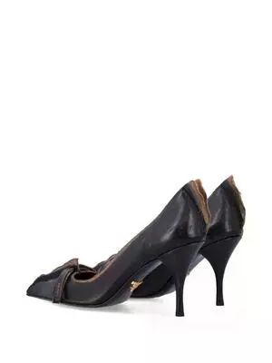 Prada 85mm Pointed-toe Heeled Pumps - Black