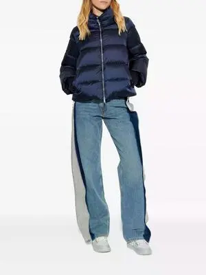 Add Zip-up Puffer Jacket