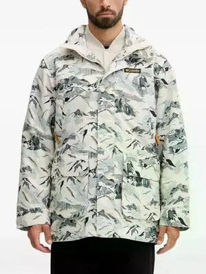 Columbia Graphic Print Long Sleeve Jacket - Neutrals