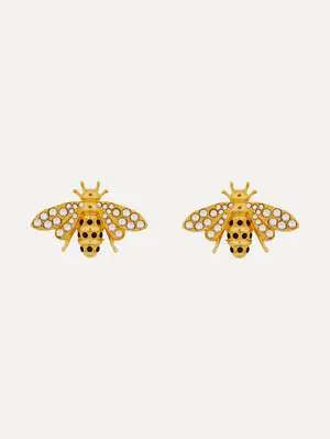 Oscar De La Renta Bee Clip-on Earrings - Gold