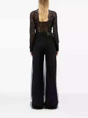 MSGM Tulle Panel Five-pocket Jeans
