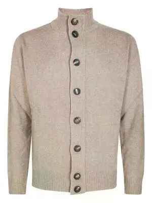 FILIPPO DE LAURENTIIS Buttoned Ribbed Knit Cardigan