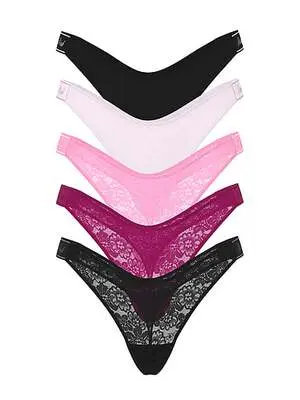 Pink Lace Briefs For Women