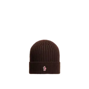 Moncler Wool Beanie - Brown
