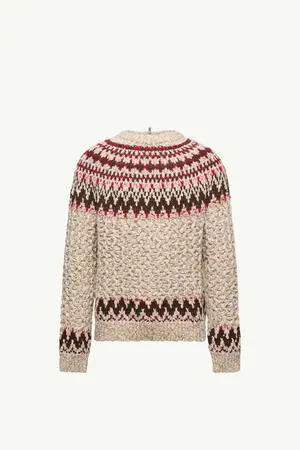 Moncler Geometric Jacquard Wool-blend Sweater - Multicolor
