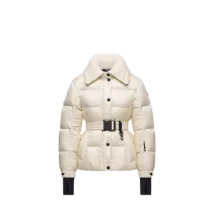Moncler Bataillouse Belted Ski Jacket - White