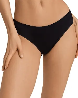 Hanro Satin Deluxe Bikini Bottom Black