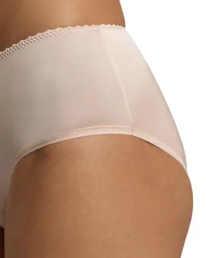 Hanro Satin Deluxe High Cut Briefs - Natural