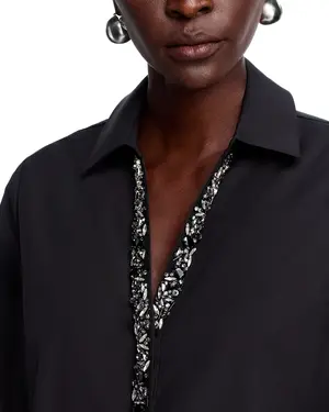Kobi Halperin Merit Embellished Long Sleeve Shirt