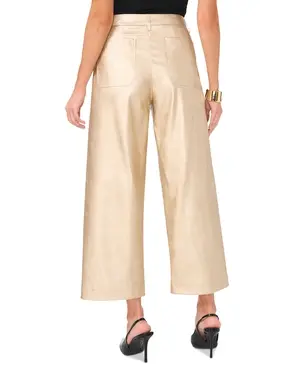 Vince Camuto Cropped Metallic Pants