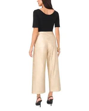 Vince Camuto Cropped Metallic Pants