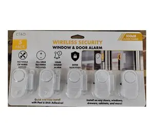 LIFEWARE GROUP 5 Pack Window Door Alarm - One-color