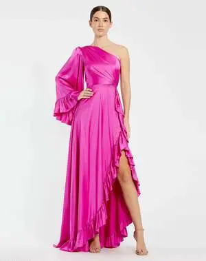 Asymmetric Hem Evening Gowns