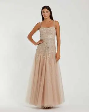 Mac Duggal Embellished Bustier Gown