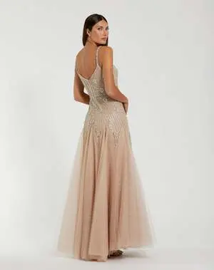 Mac Duggal Embellished Bustier Gown