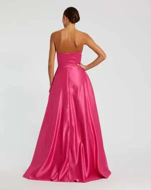Mac Duggal Strapless A-line Bow Ballgown
