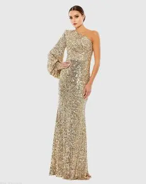 Mac Duggal Bishop Sleeve Evening Dresses