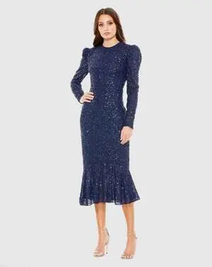 Mac Duggal Puff Sleeve Cocktail Dresses