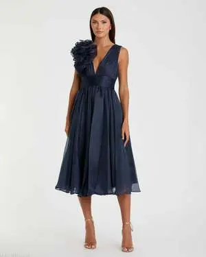 Navy Chiffon Dresses
