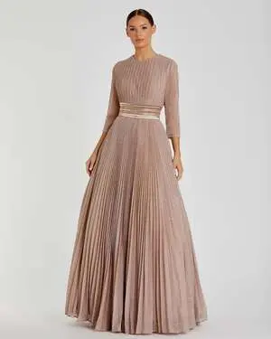 Shimmering Pleated Dresses