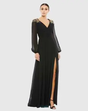 Black Blouson Dresses