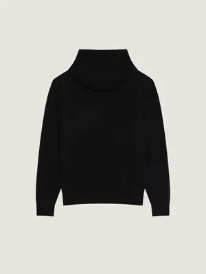 Givenchy Hooded Wool-cashmere Sweatshirt With Embroidered Logo