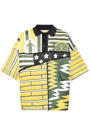 PDF Patchwork Polo Sweater - Multicolour