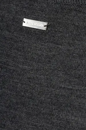 FERRAGAMO Mixed Materials Sweater - Grey