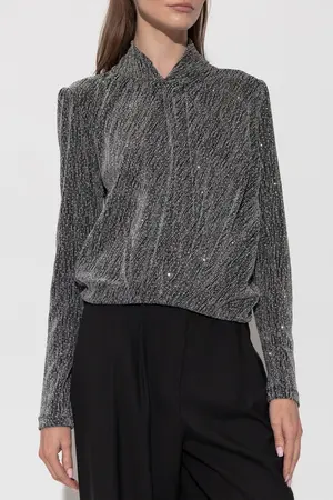 IRO PARIS Ysane Shimmer Top