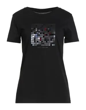 Armani Exchange Cotton T-shirt With Appliqués