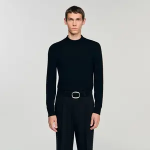 Sandro Wide Leather Belt