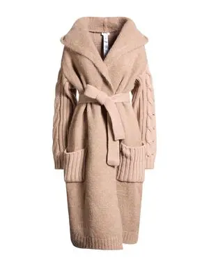 LIU •JO Belted Cable-knit Coat