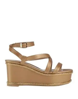 Women's Leather Wedge Sandals
