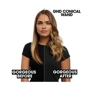 GHD Chronos Curve Conical Wand - Black