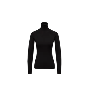 Moncler Wool Blend High Neck Jumper - Black