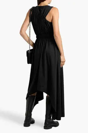 Alexander McQueen Asymmetric Cotton-jersey Maxi Dress