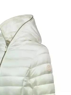 SAVE THE DUCK Hooded Zip Coat - White