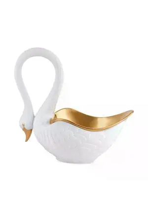 L'Objet Large Swan Centerpiece - White