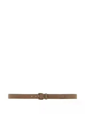 Giorgio Armani Suede Belt With Buckle Neutrals