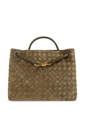 Bottega Veneta Andiamo Medium" Handheld Bag Green